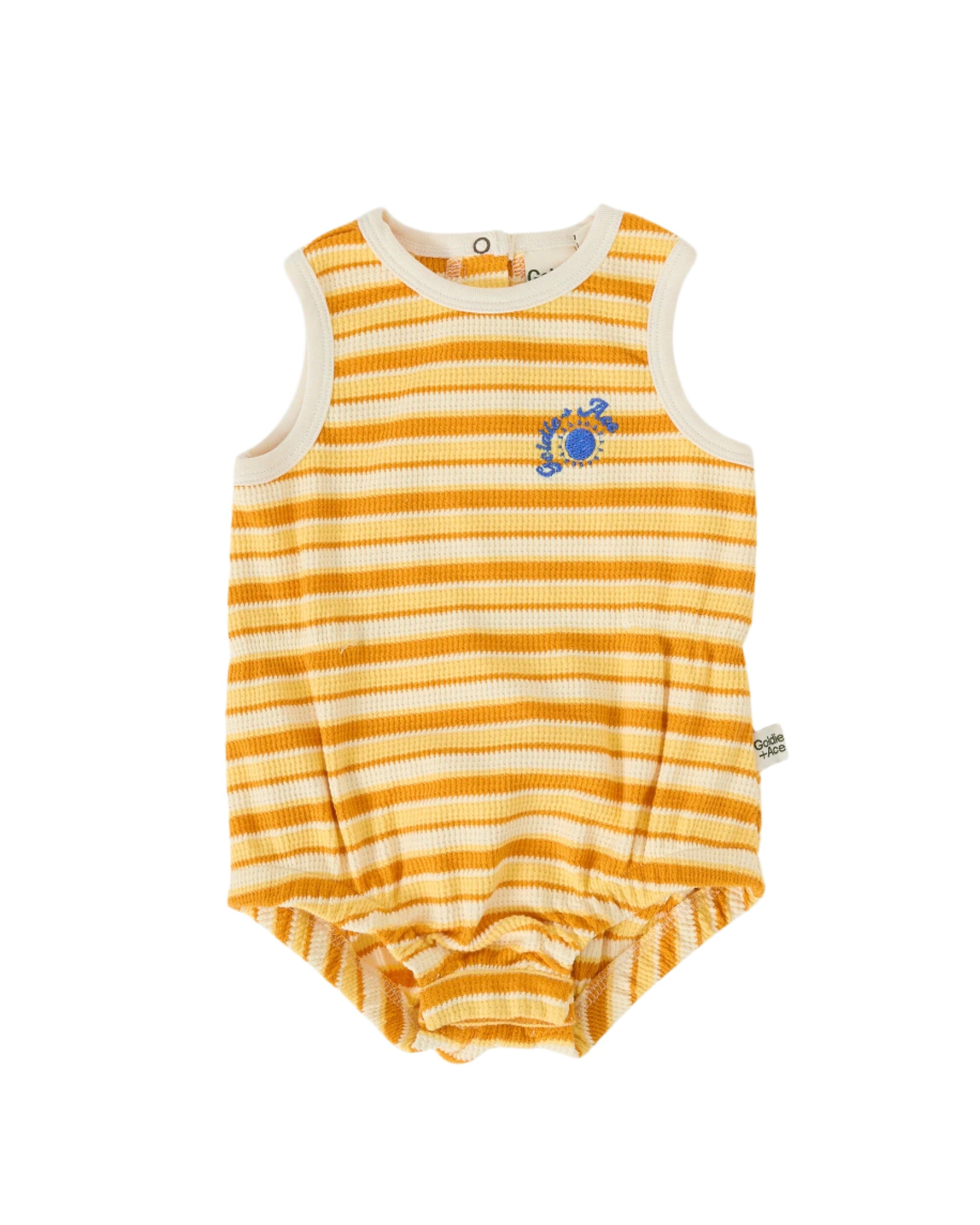 Goldie & Ace - Sunshine Stripe Bubble Romper