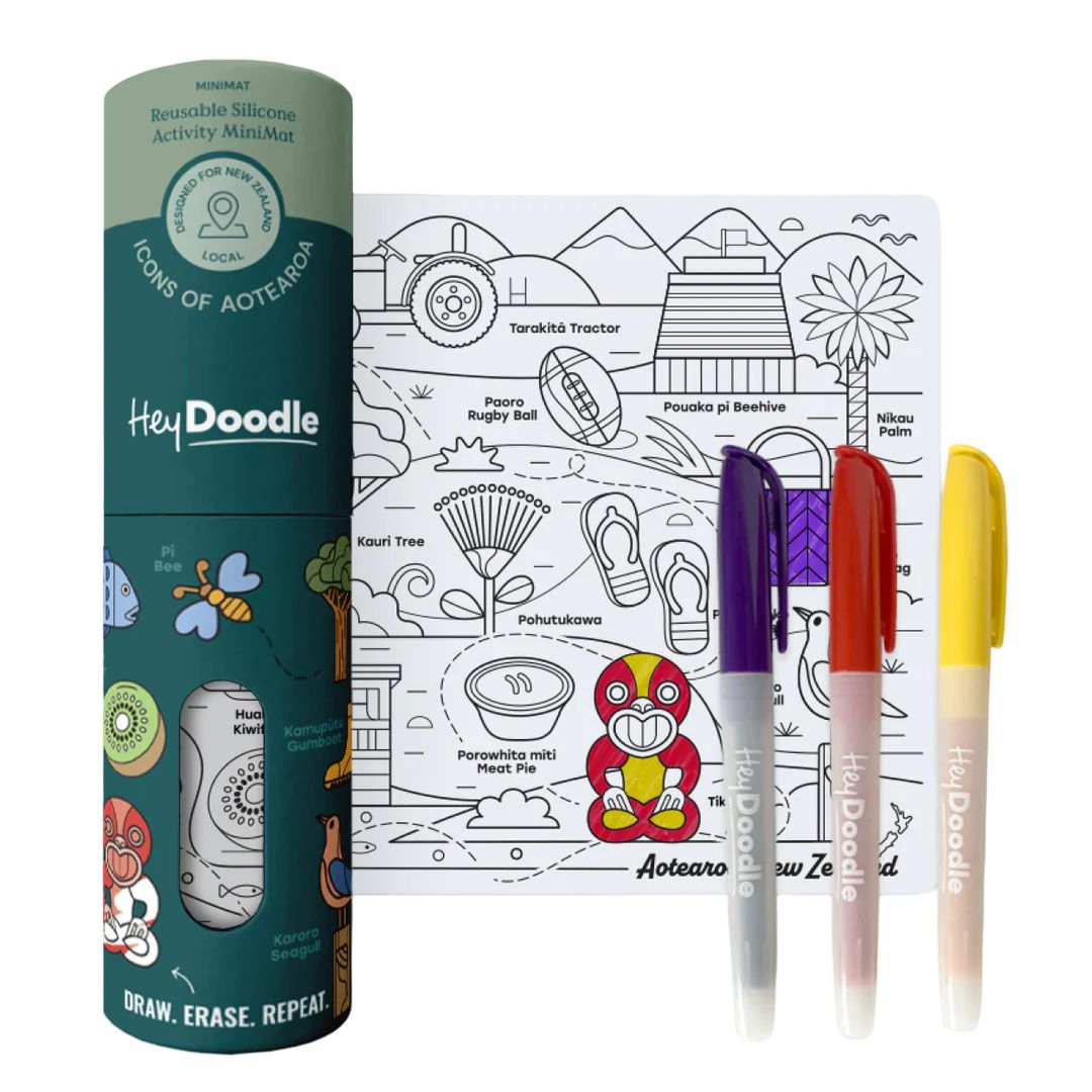 HeyDoodle - Mini Colouring & Doodle Mat | Icons of Aotearoa