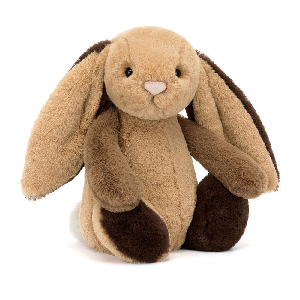 Jellycat Bashful - Patchwork Brown Bunny Original