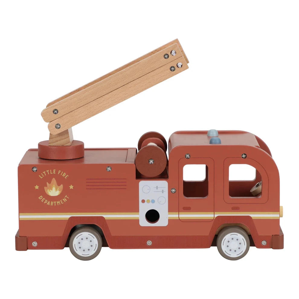 Little Dutch - Wooden Fire Truck Set
