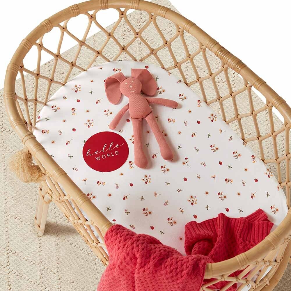 Snuggle Hunny - Organic Bassinet Sheet | Ladybug