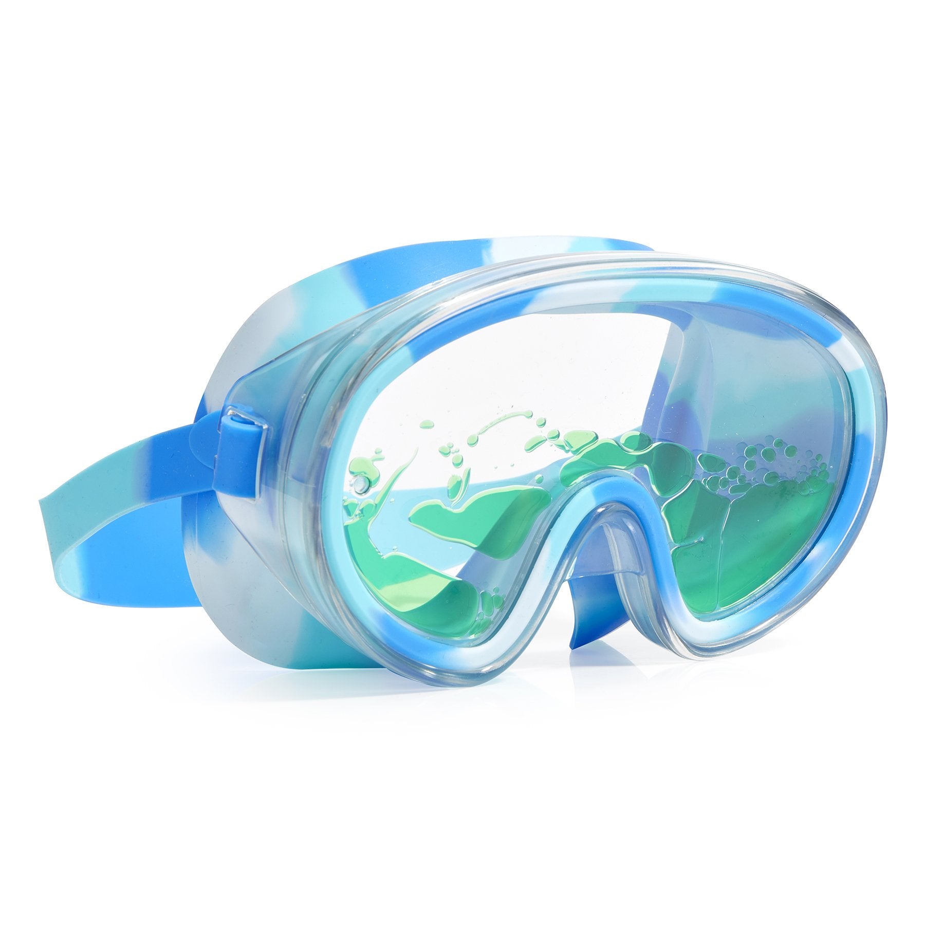 Bling2o - Swim Goggles Mask | Molten Lava Volcano Blue